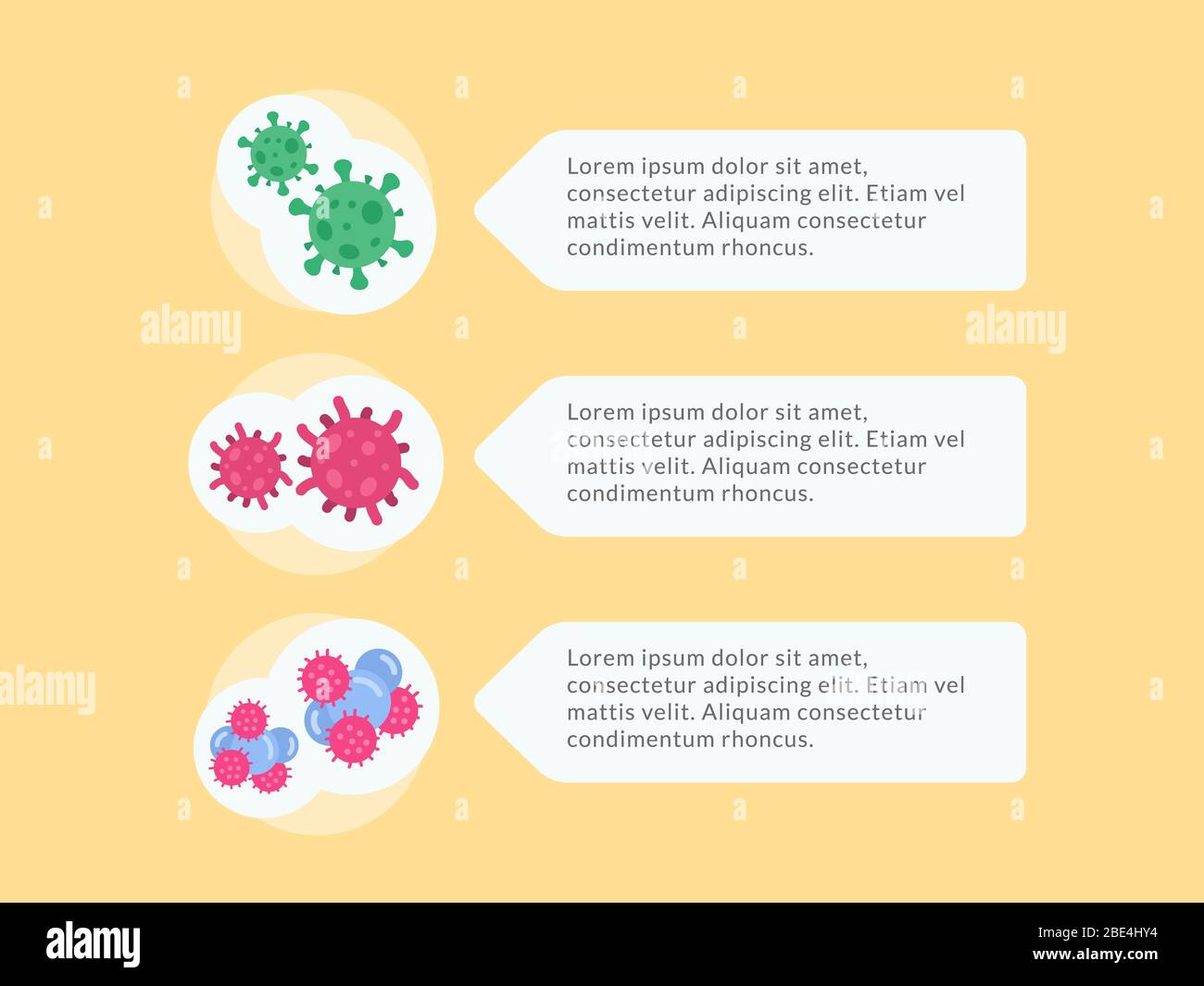 virus infographics with illustration icon and some description ...