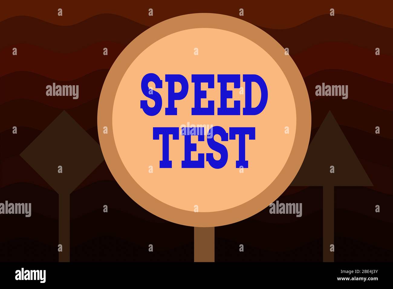 Handwriting text Speed Test. Conceptual photo psychological test for ...