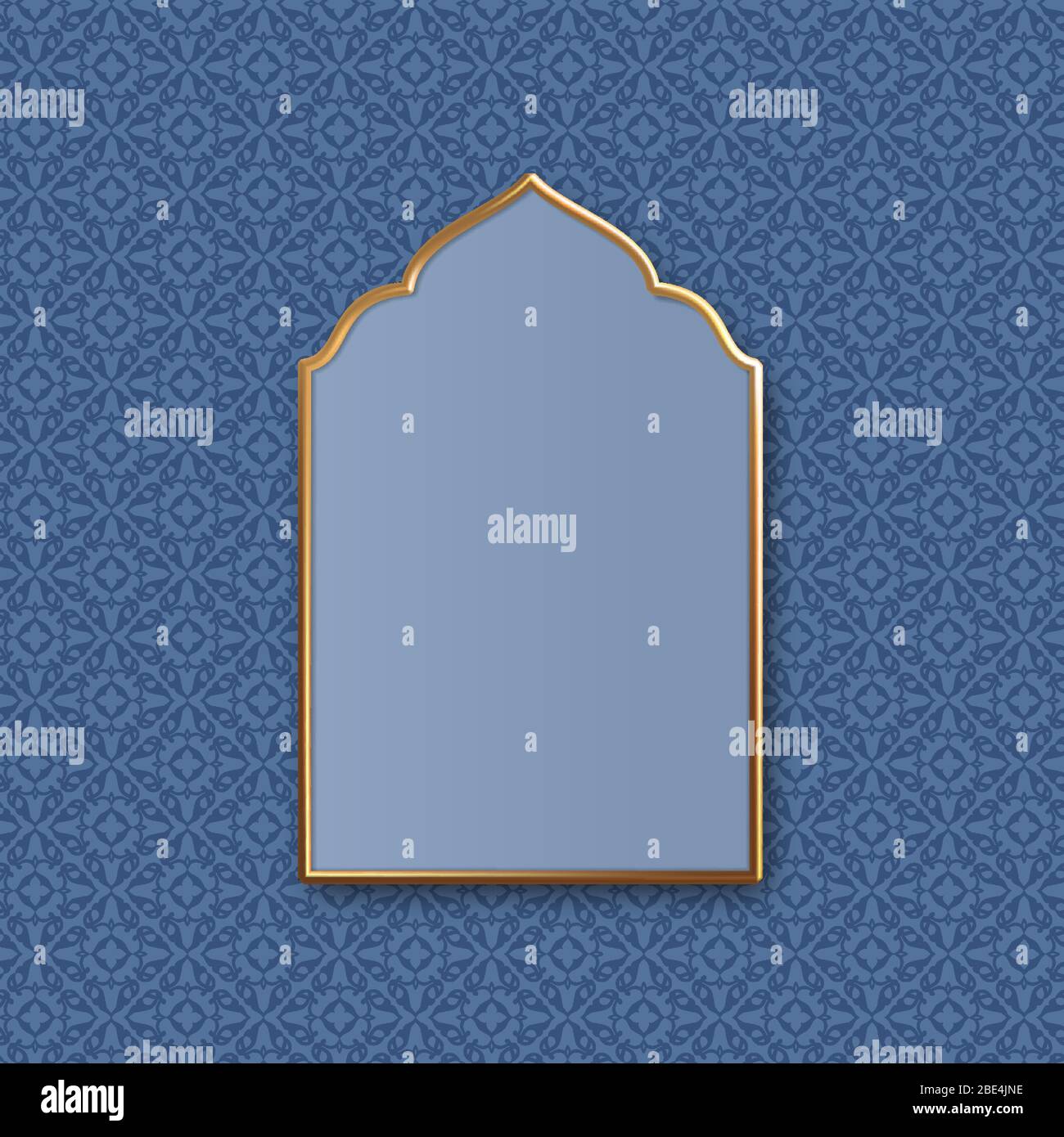 Islamic ramadan golden frame Stock Vector Images - Alamy