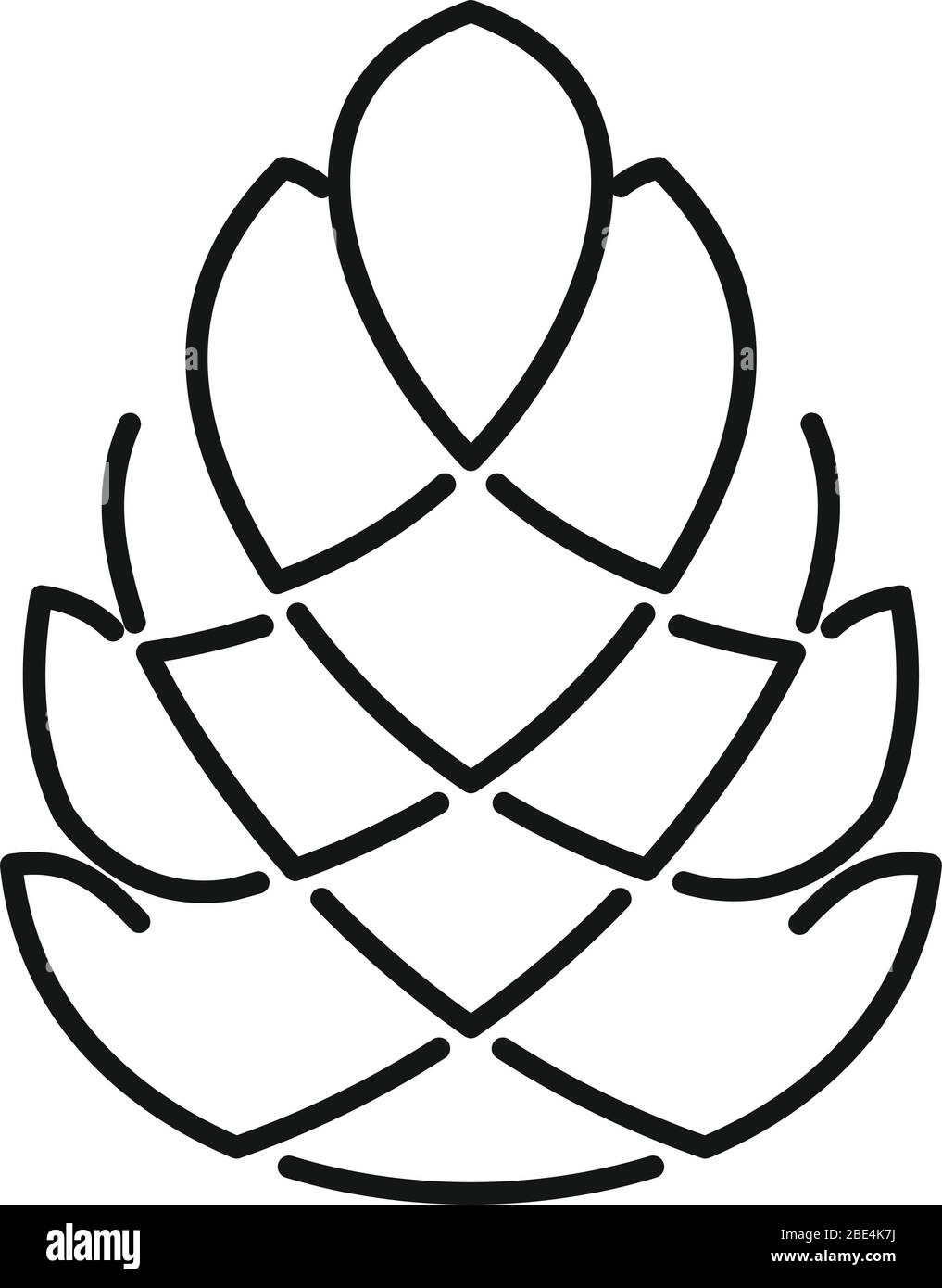 Pine Cone Outline