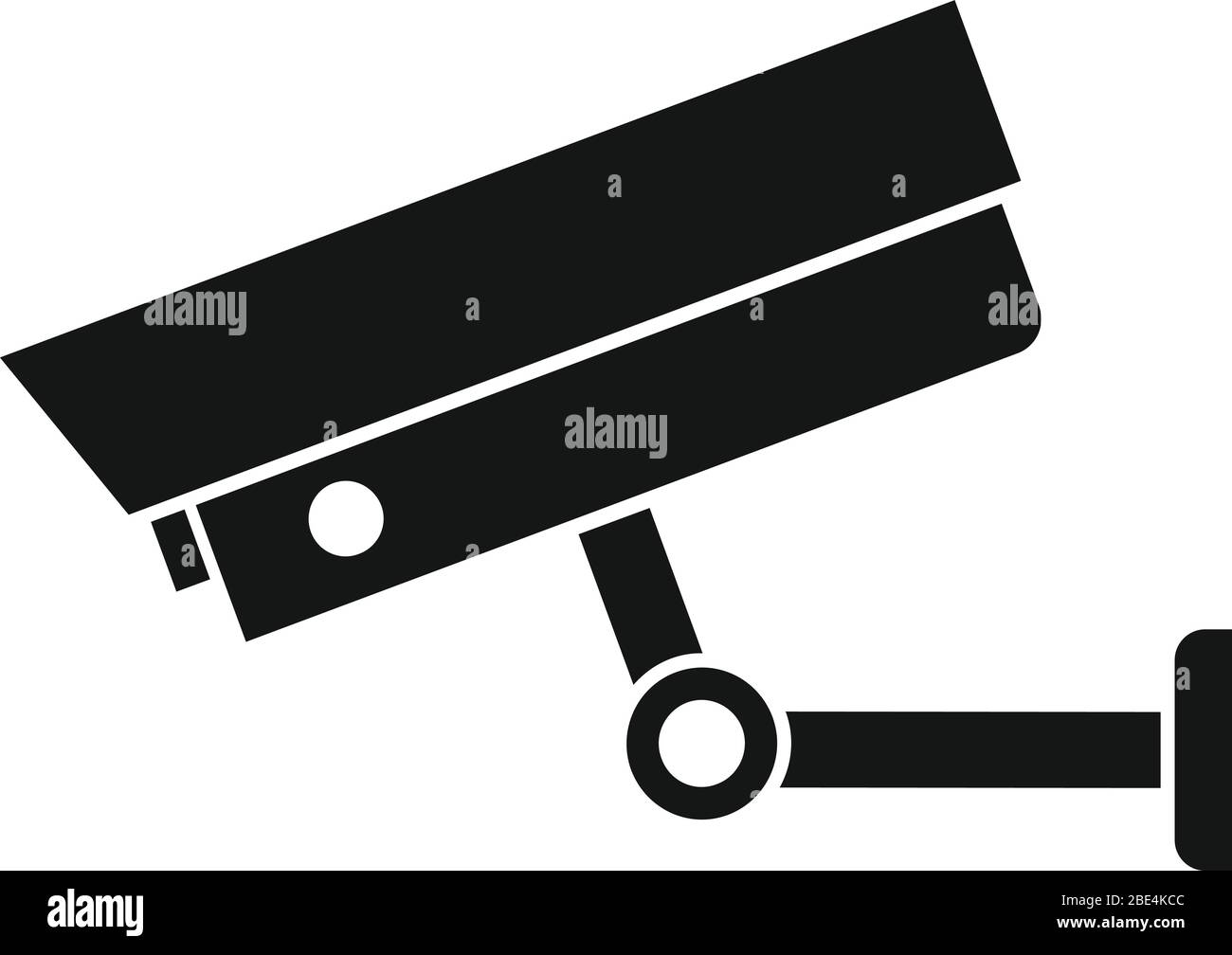 Security camera icon. Simple illustration of security camera vector ...