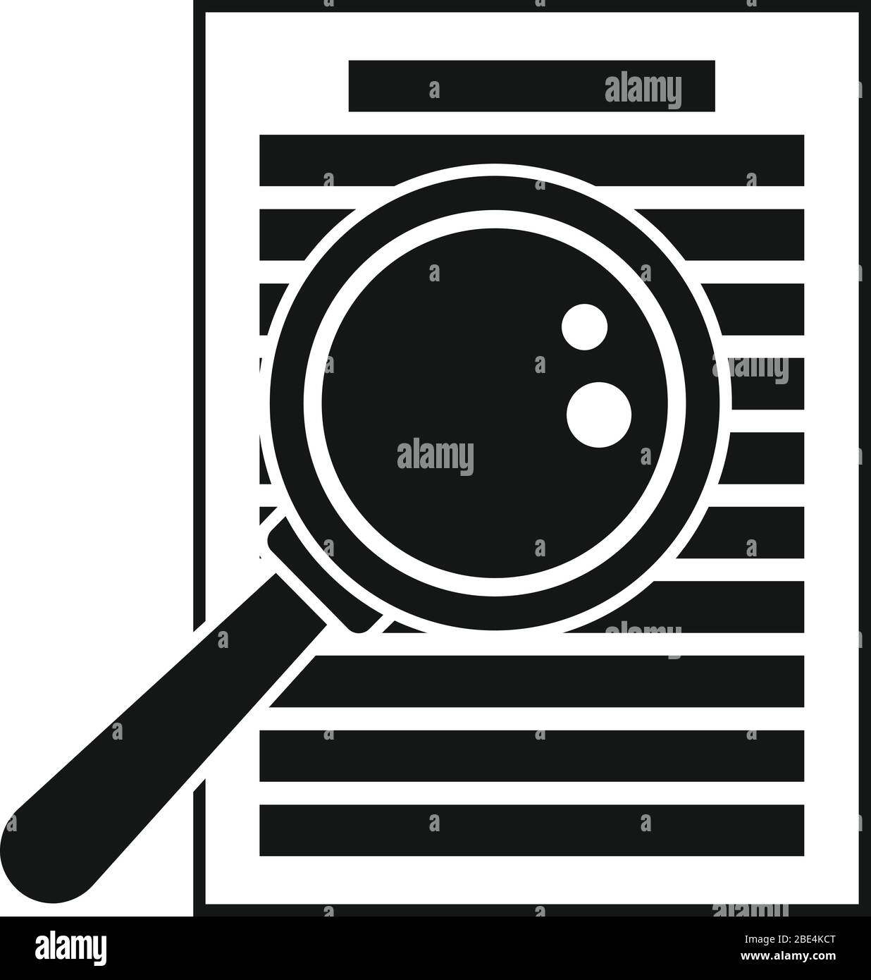Magnifier search icon. Simple illustration of magnifier search vector ...
