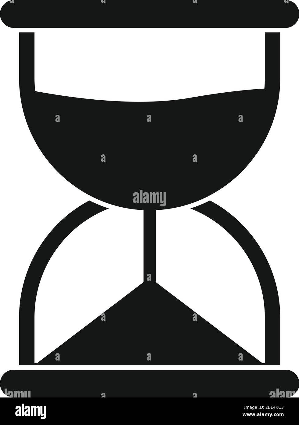 Hourglass icon. Simple illustration of hourglass vector icon for web ...