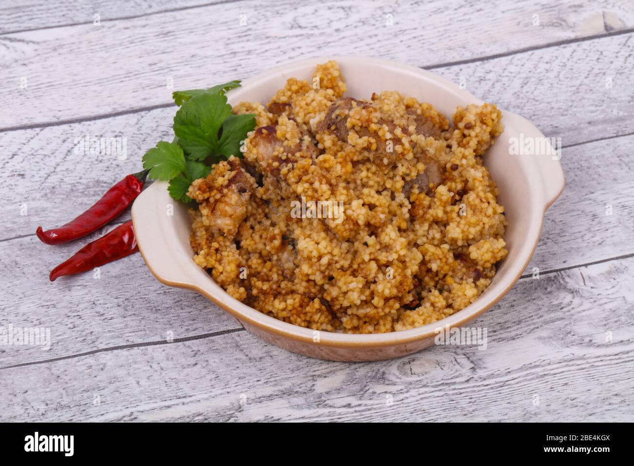 Couscous with meat and spices Stock Photo - Alamy
