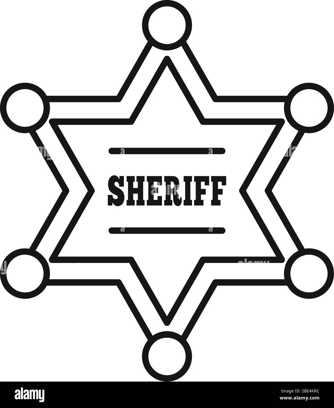 Sheriff Badge Outline