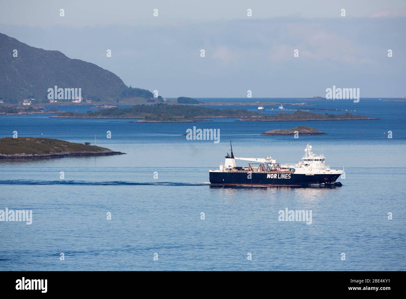 The Nor Lines' vessel Silver Lake off Florø Stock Photo - Alamy