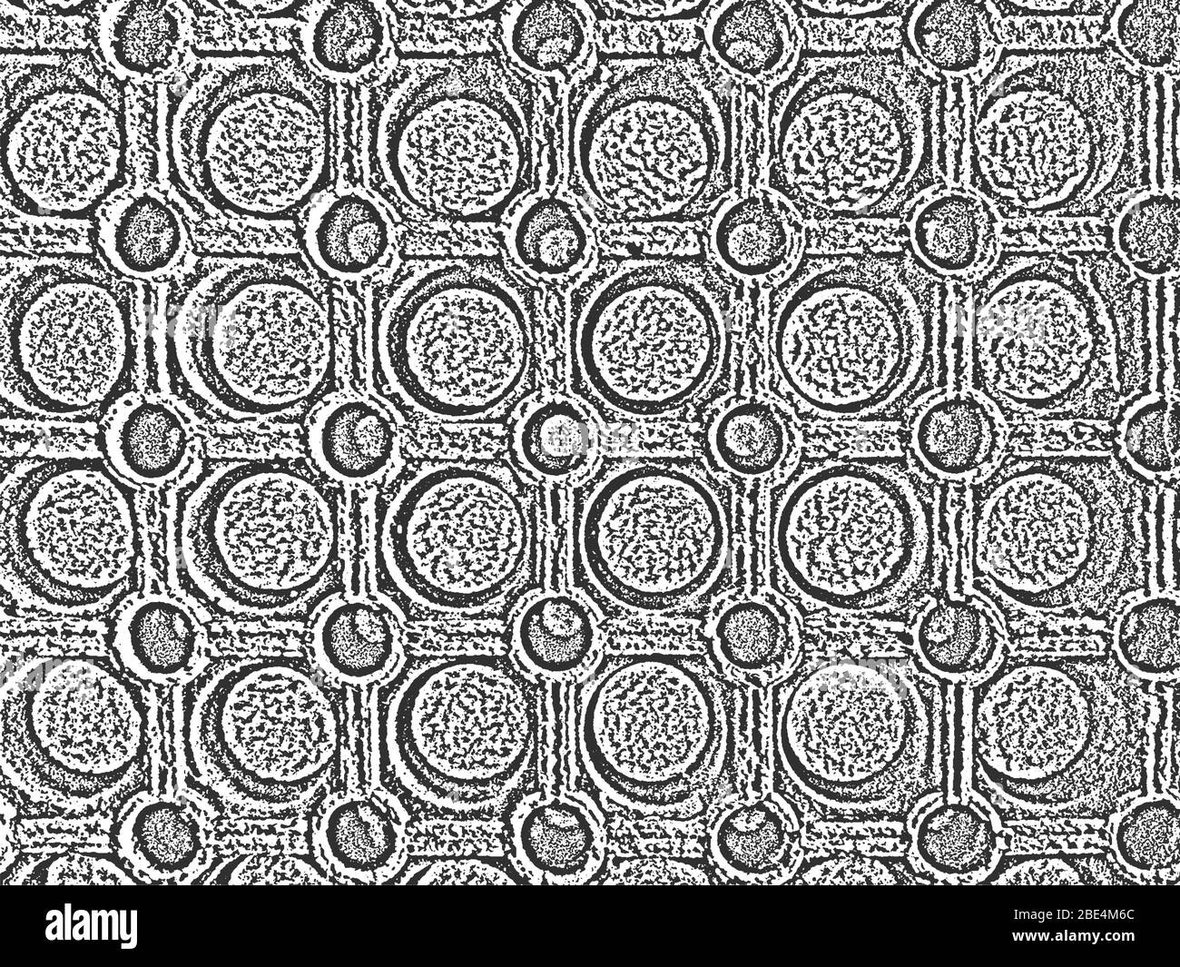 Rubber texture. Carpet. Geometric black and white, ornament with mosaic ...