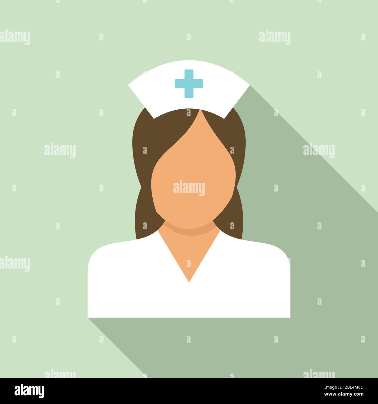 Team nurse icon. Flat illustration of team nurse vector icon for web ...