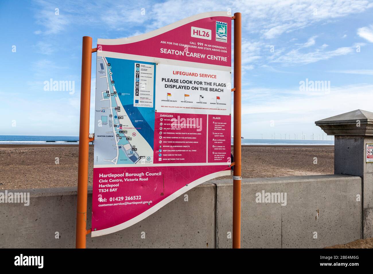 Seaside safety signage hi-res stock photography and images - Alamy