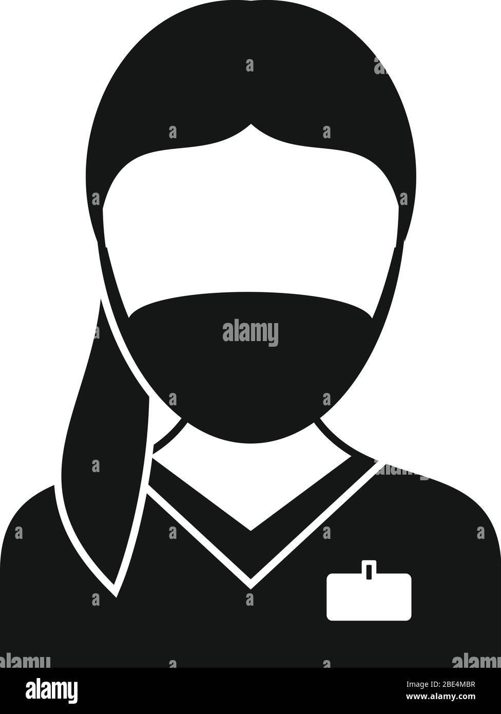 Medical nurse icon. Simple illustration of medical nurse vector icon ...