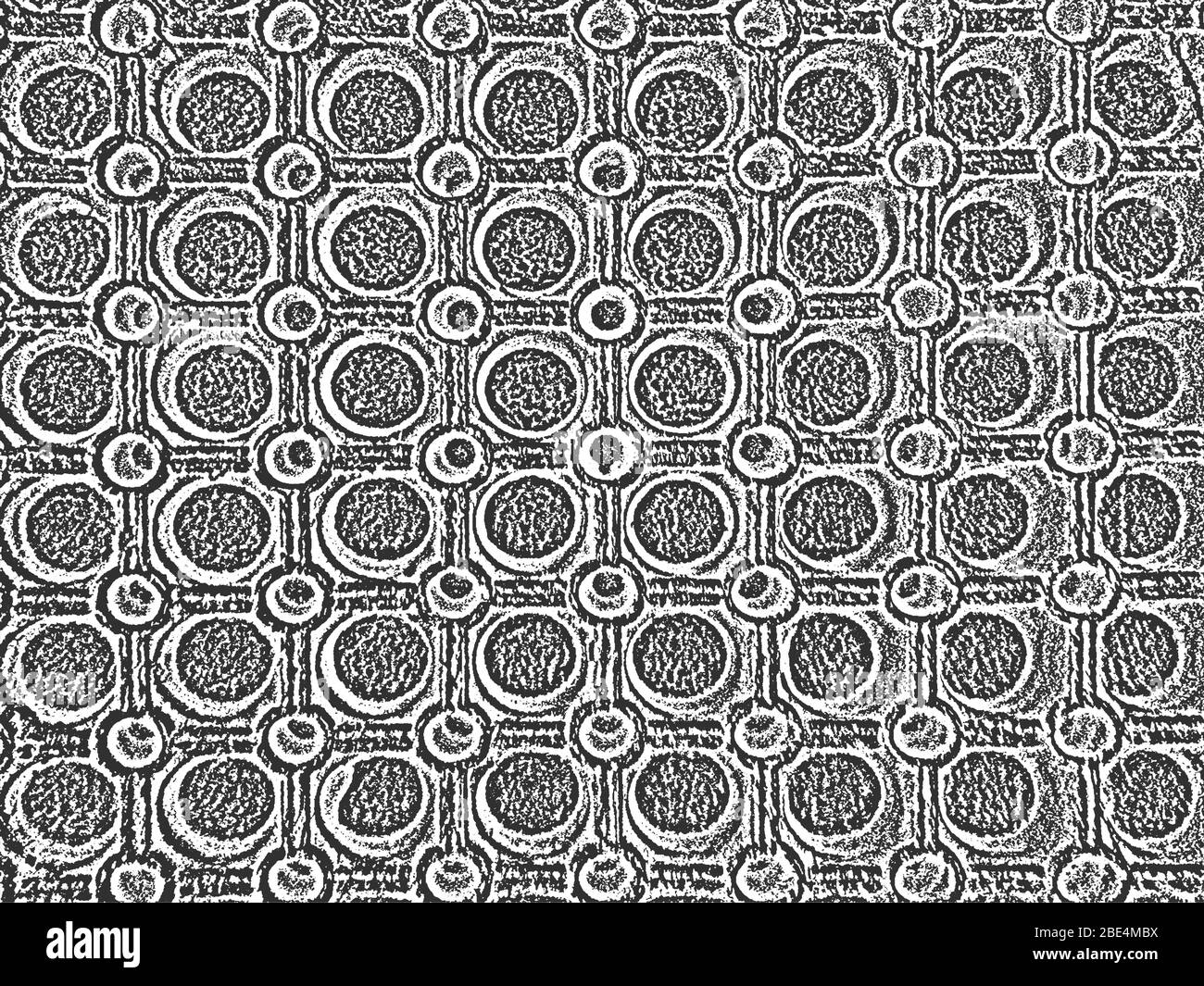 Rubber texture. Carpet. Geometric black and white, ornament with mosaic ...