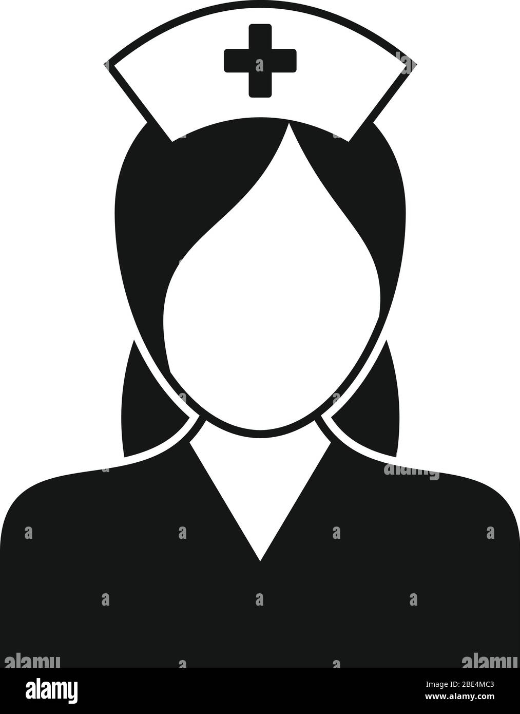 Team nurse icon. Simple illustration of team nurse vector icon for web ...