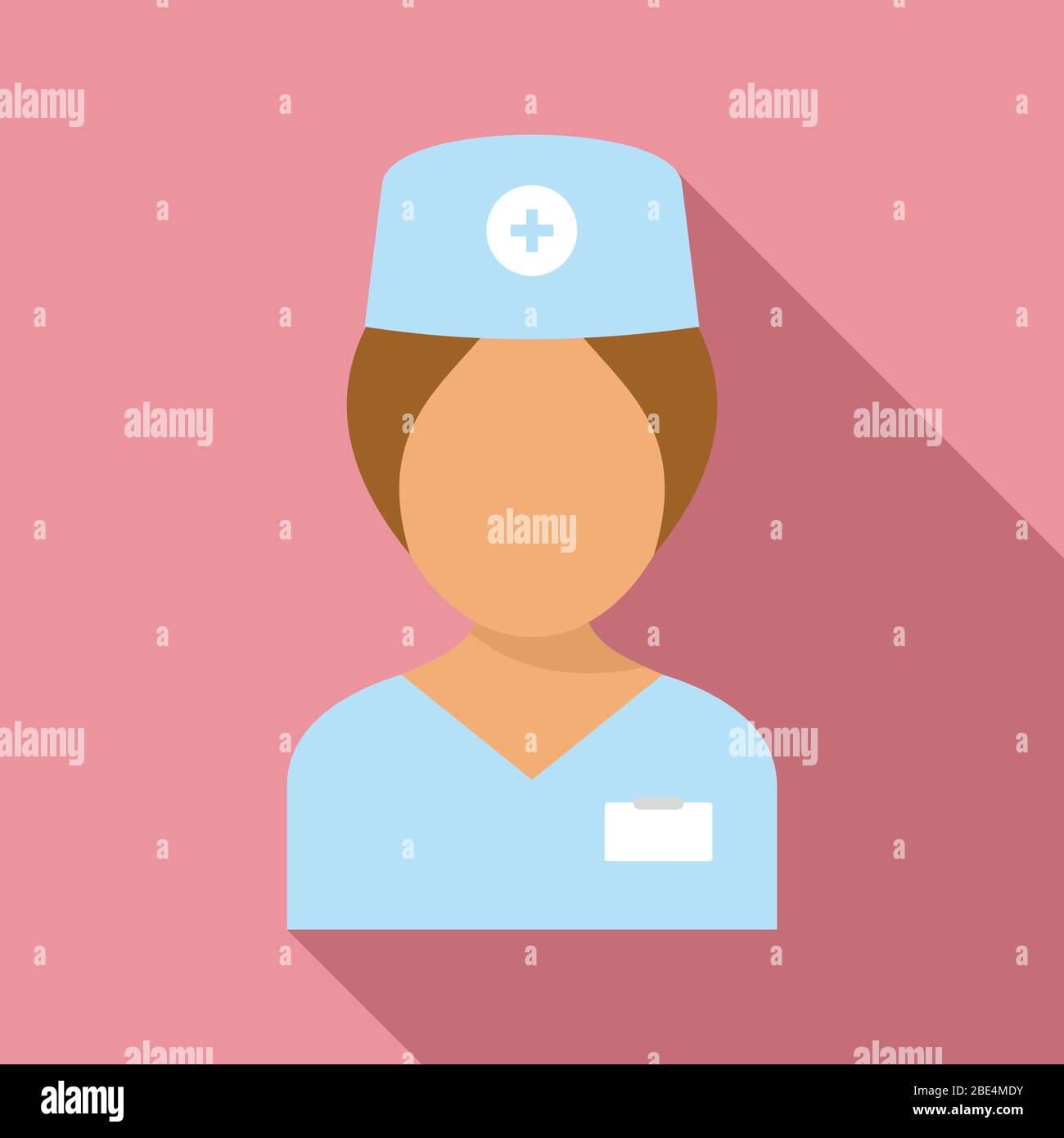 Surgeon nurse icon. Flat illustration of surgeon nurse vector icon for ...