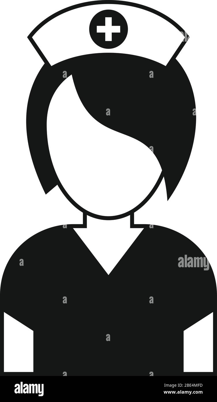 Nurse icon. Simple illustration of nurse vector icon for web design ...