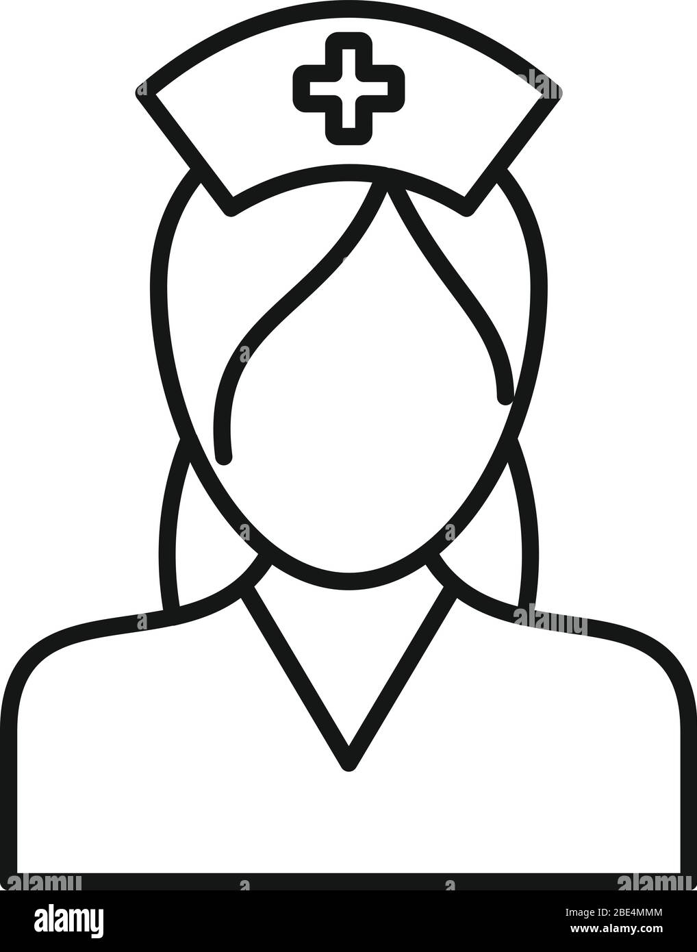 Team nurse icon. Outline team nurse vector icon for web design isolated ...
