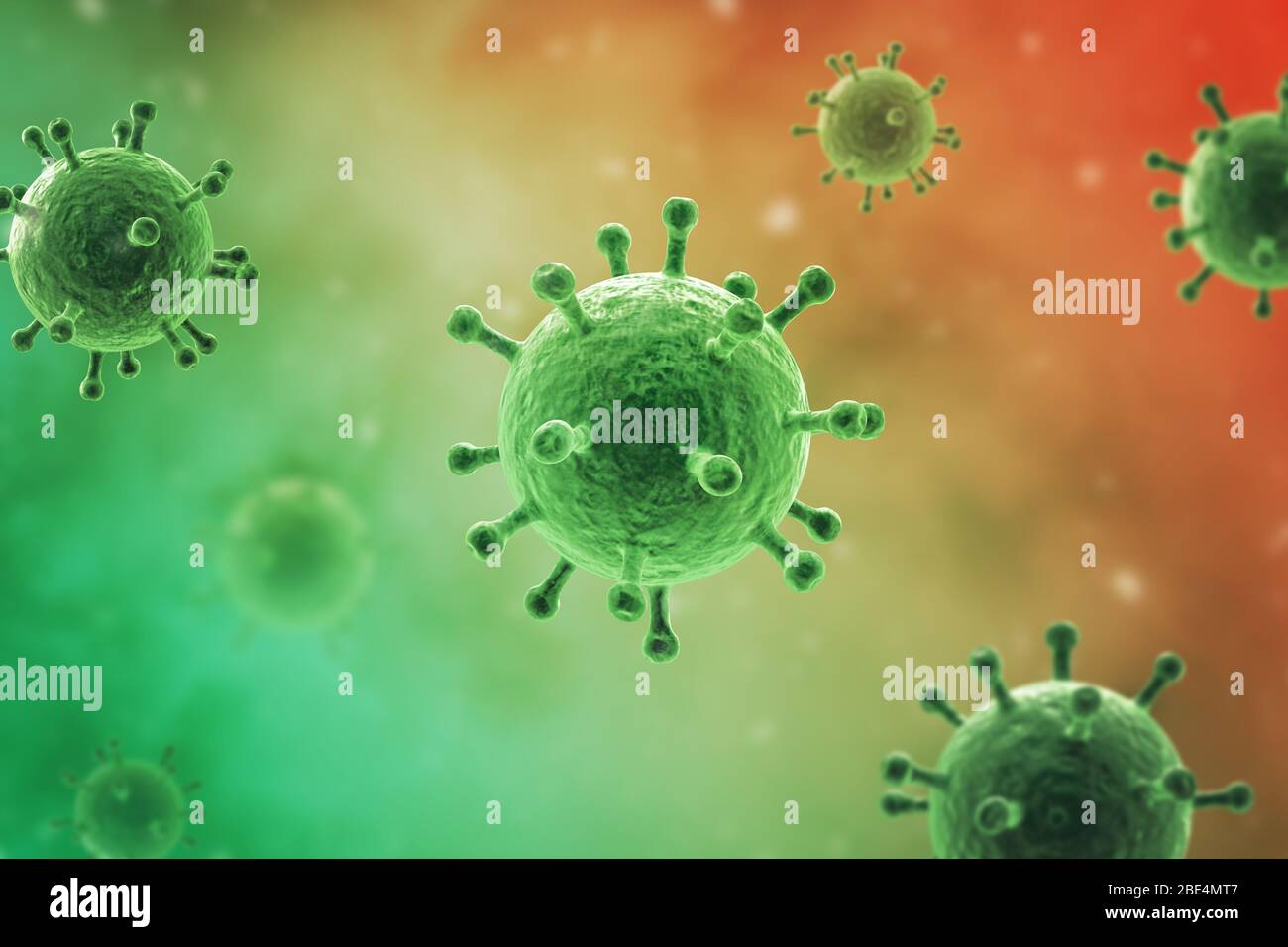 COVI-19 Corona Virus - Microbiology And Virology Concept - 3d rendered ...