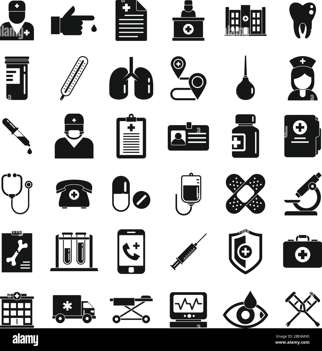 Health centre doctor reception Stock Vector Images - Alamy