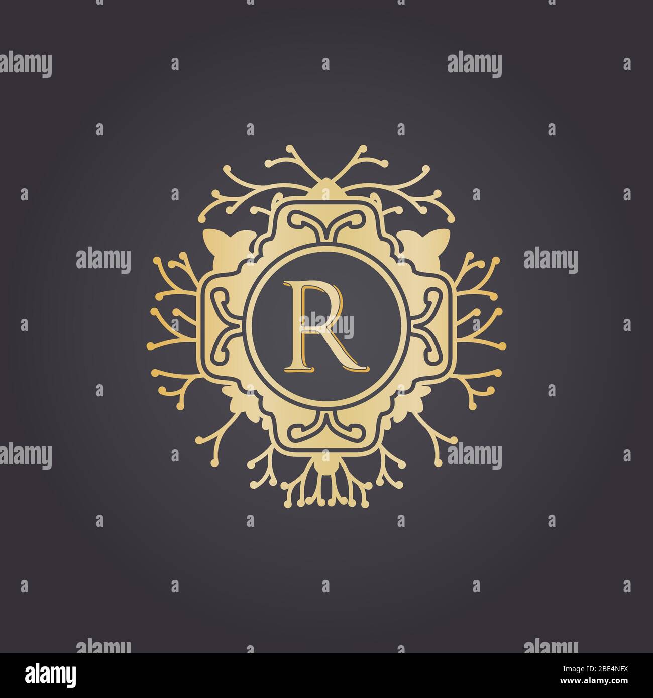 Initial Letter r, Luxury Logo for boutique, cosmetic, or jewelery logo ...