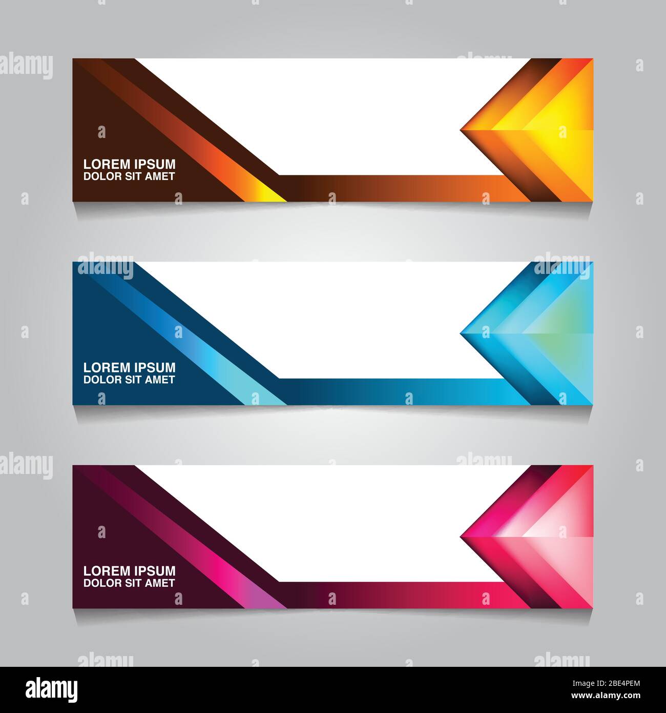 Vector abstract geometric design banner web template Stock Vector Image ...