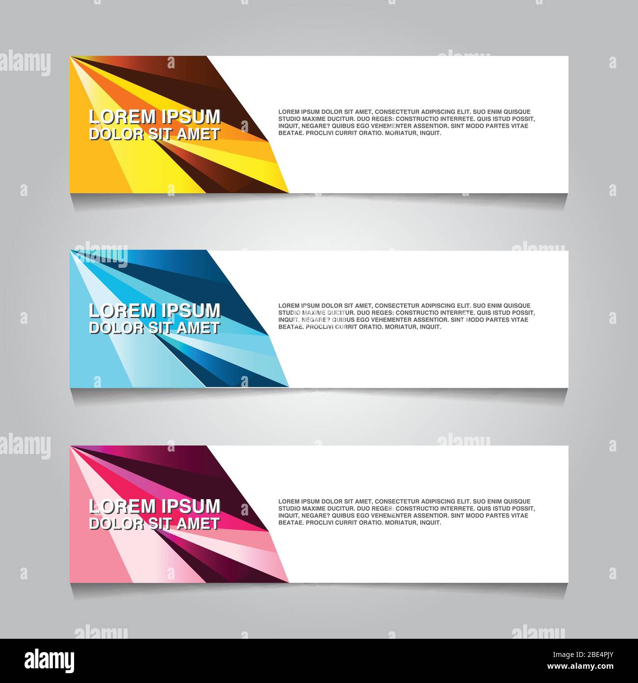 Vector abstract geometric design banner web template Stock Vector Image ...