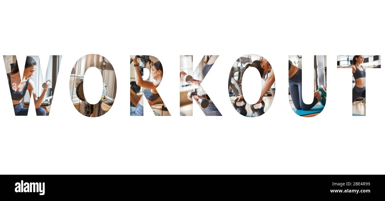 Healthy lifestyle. Beautiful sporty caucasian woman doing sport ...