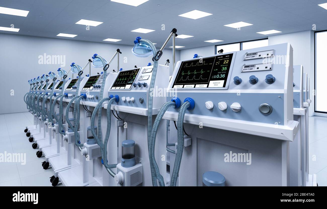 Hospital ventilator monitor hi-res stock photography and images - Alamy