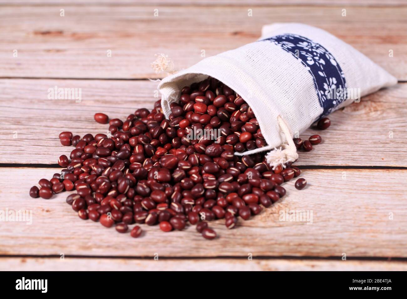 The red beans are in the bag Stock Photo - Alamy