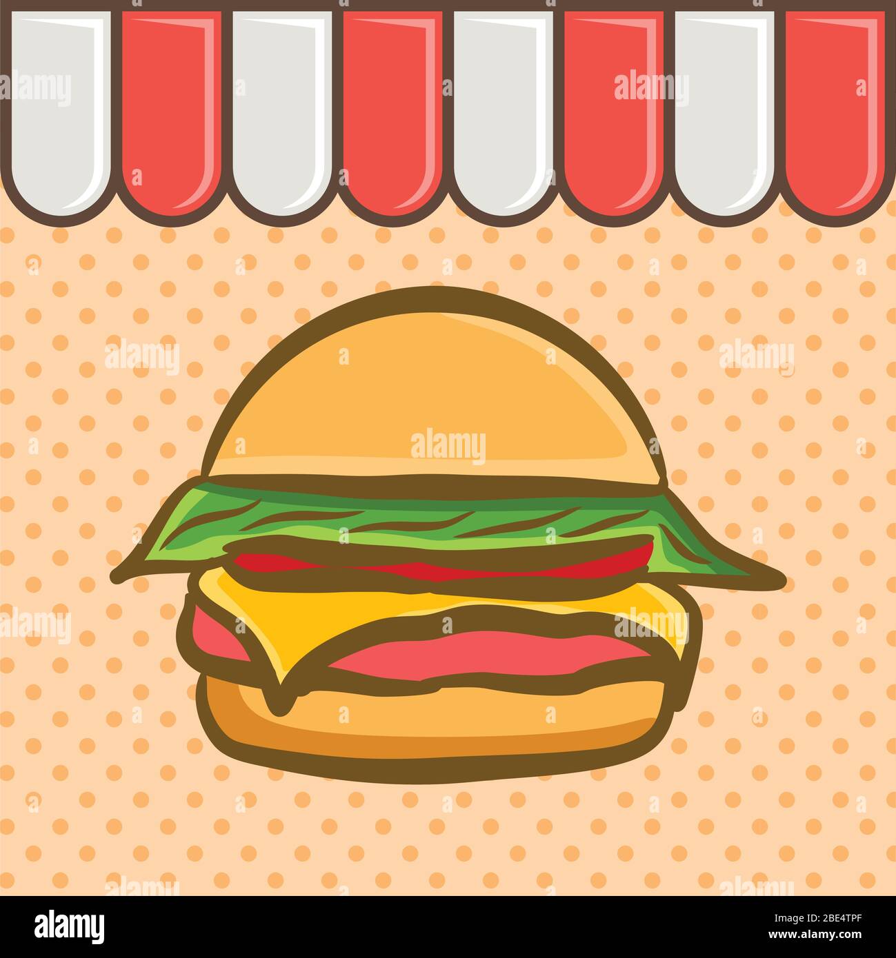 Burger Logo Design, Vector Illustration Stock Vector Image & Art - Alamy