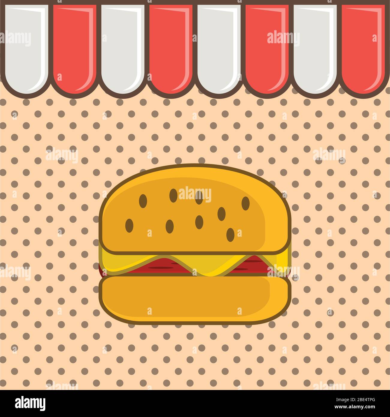 Logo design element burger grill hi-res stock photography and images ...