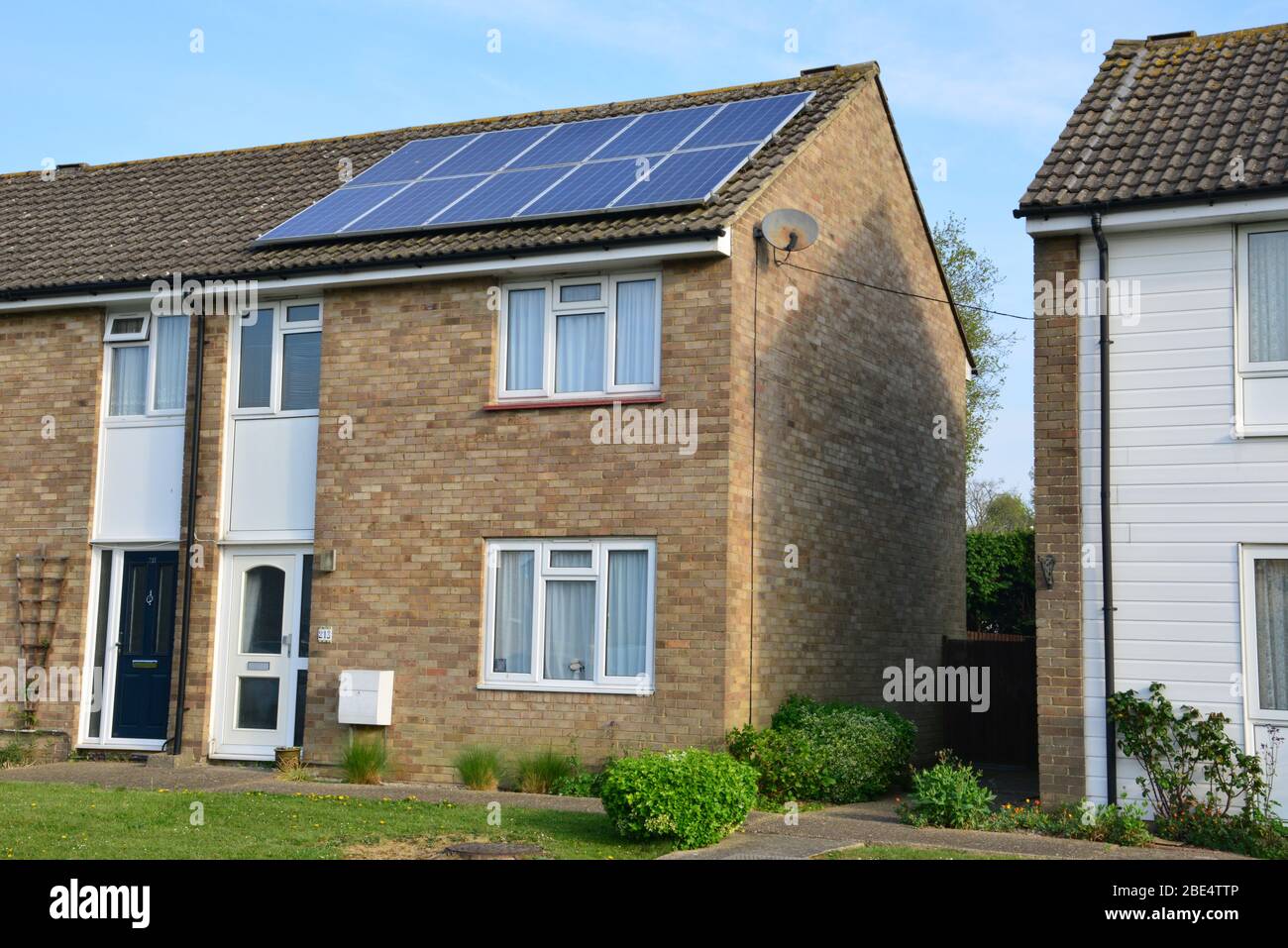 Solar panels on a house in Surrey, England Stock Photo - Alamy
