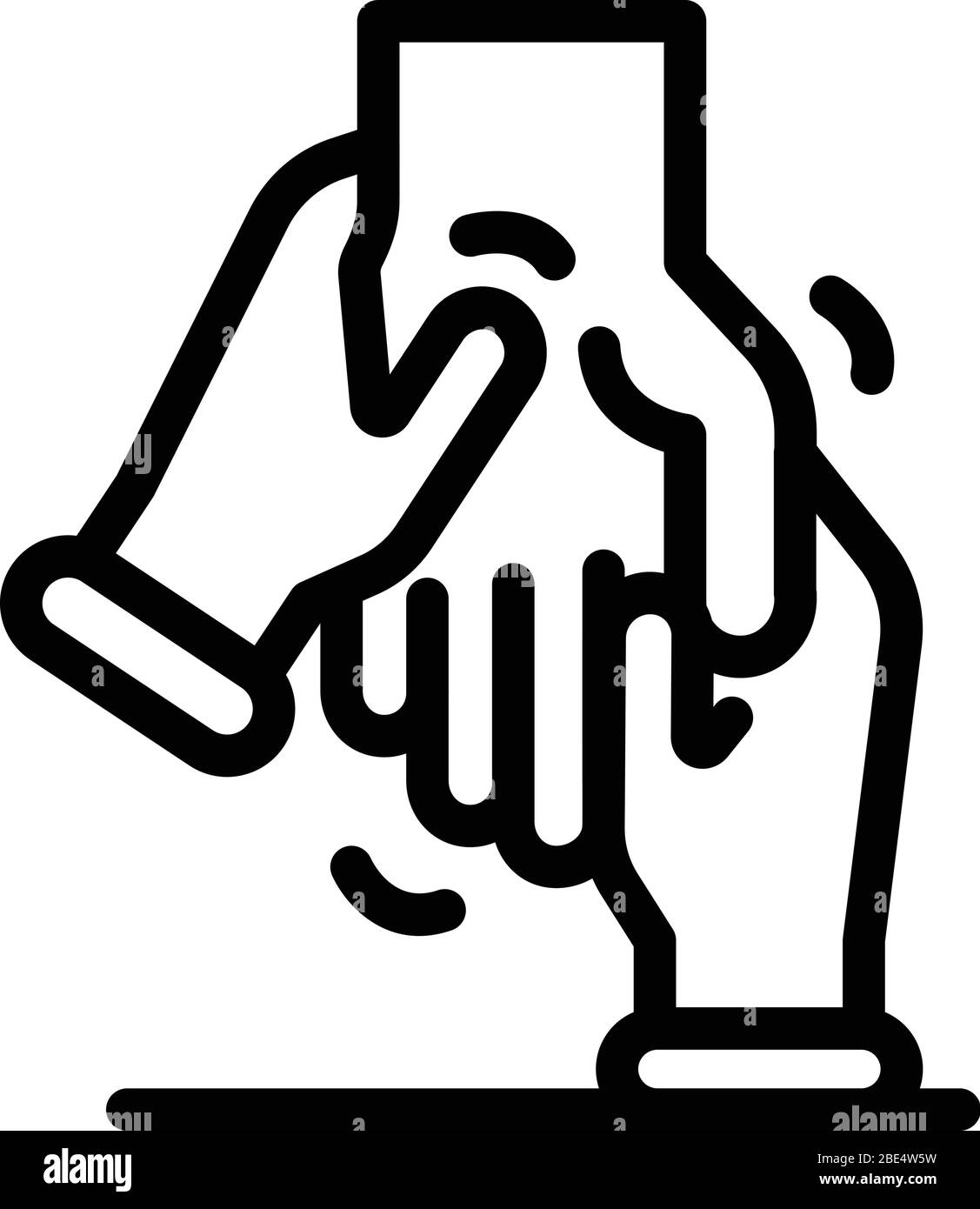 Hand massage icon, outline style Stock Vector Image & Art - Alamy