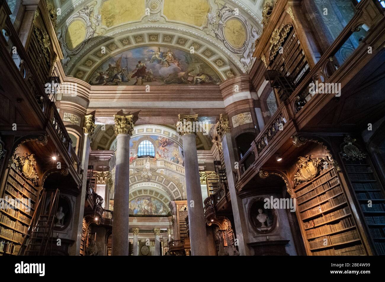 State Hall - Austrian National Library Stock Photo - Alamy