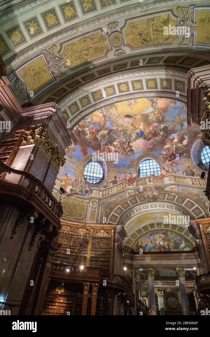 State Hall - Austrian National Library Stock Photo - Alamy