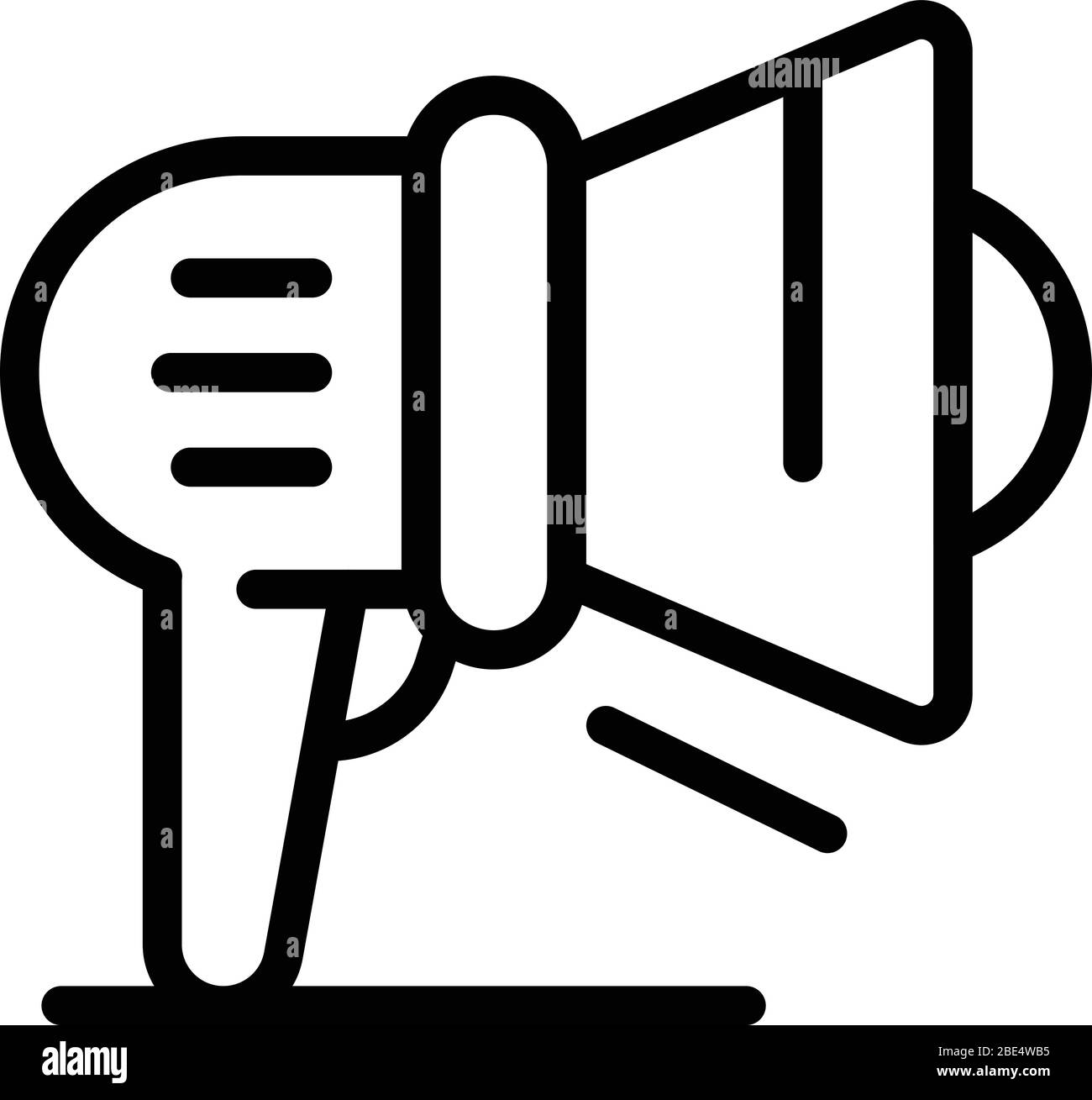 Megaphone icon, outline style Stock Vector Image & Art - Alamy