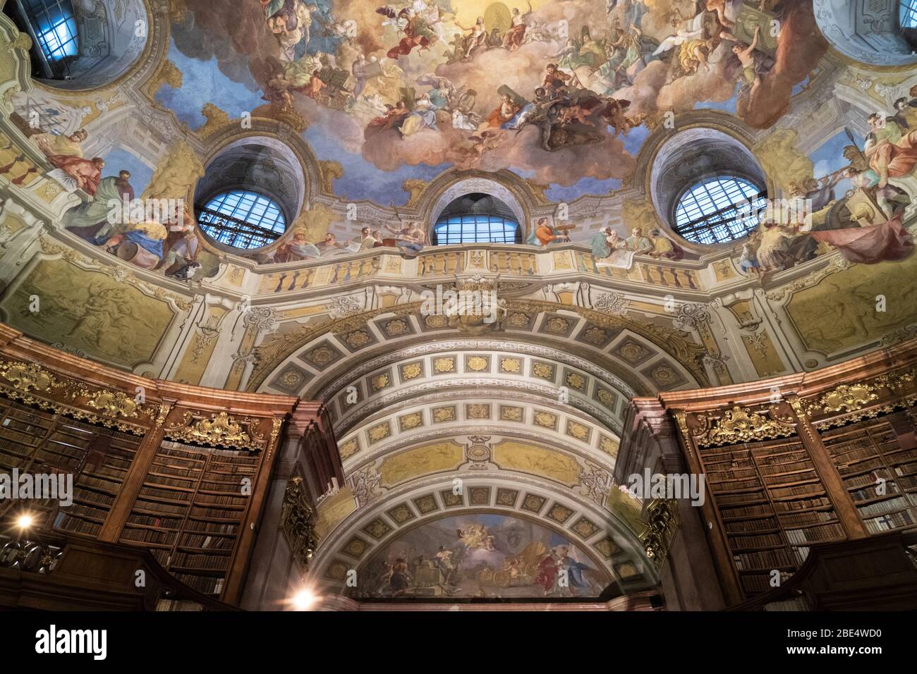 State Hall - Austrian National Library Stock Photo - Alamy