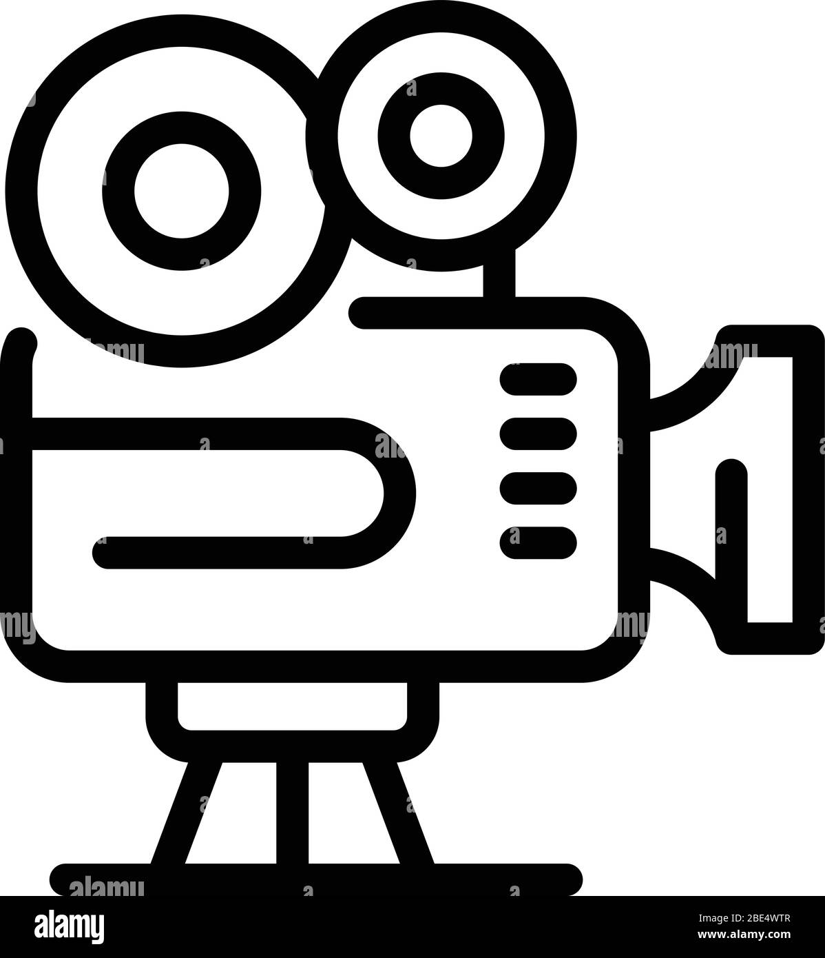 Movie camera icon, outline style Stock Vector Image & Art - Alamy