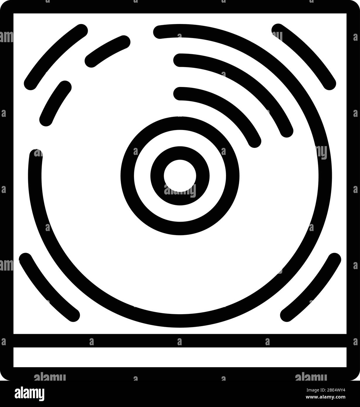 Audio disk icon, outline style Stock Vector Image & Art - Alamy