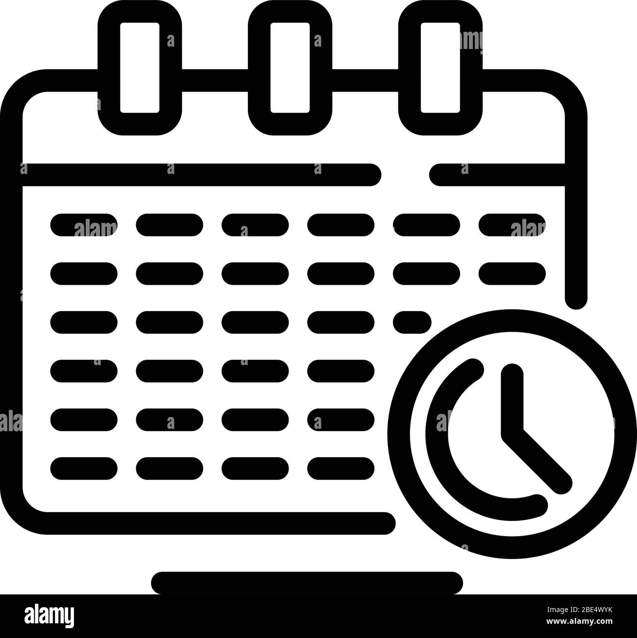 Calendar program icon, outline style Stock Vector Image & Art - Alamy