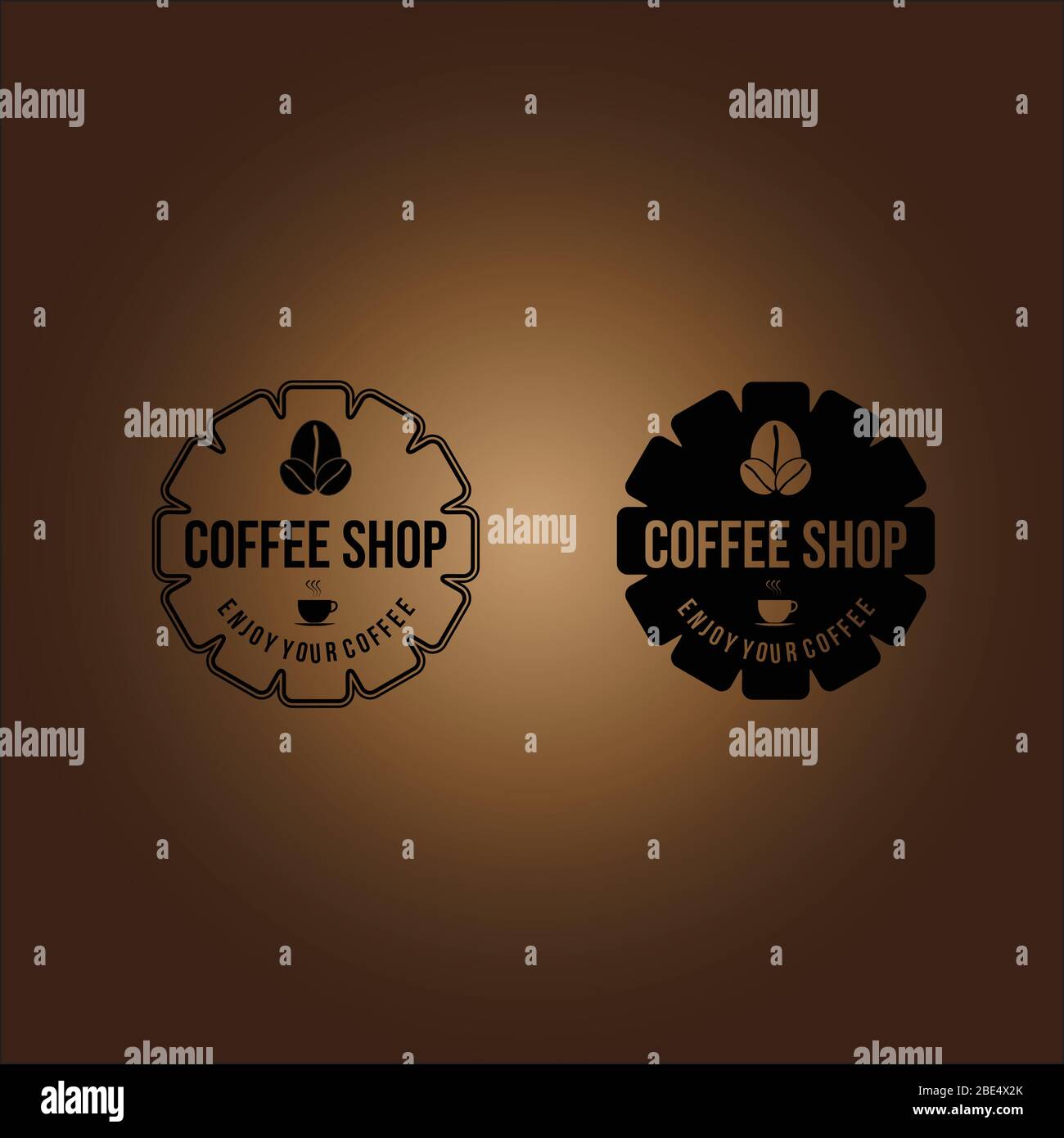 vintage badge. Coffee shop logo, Designs Production. Vector ...