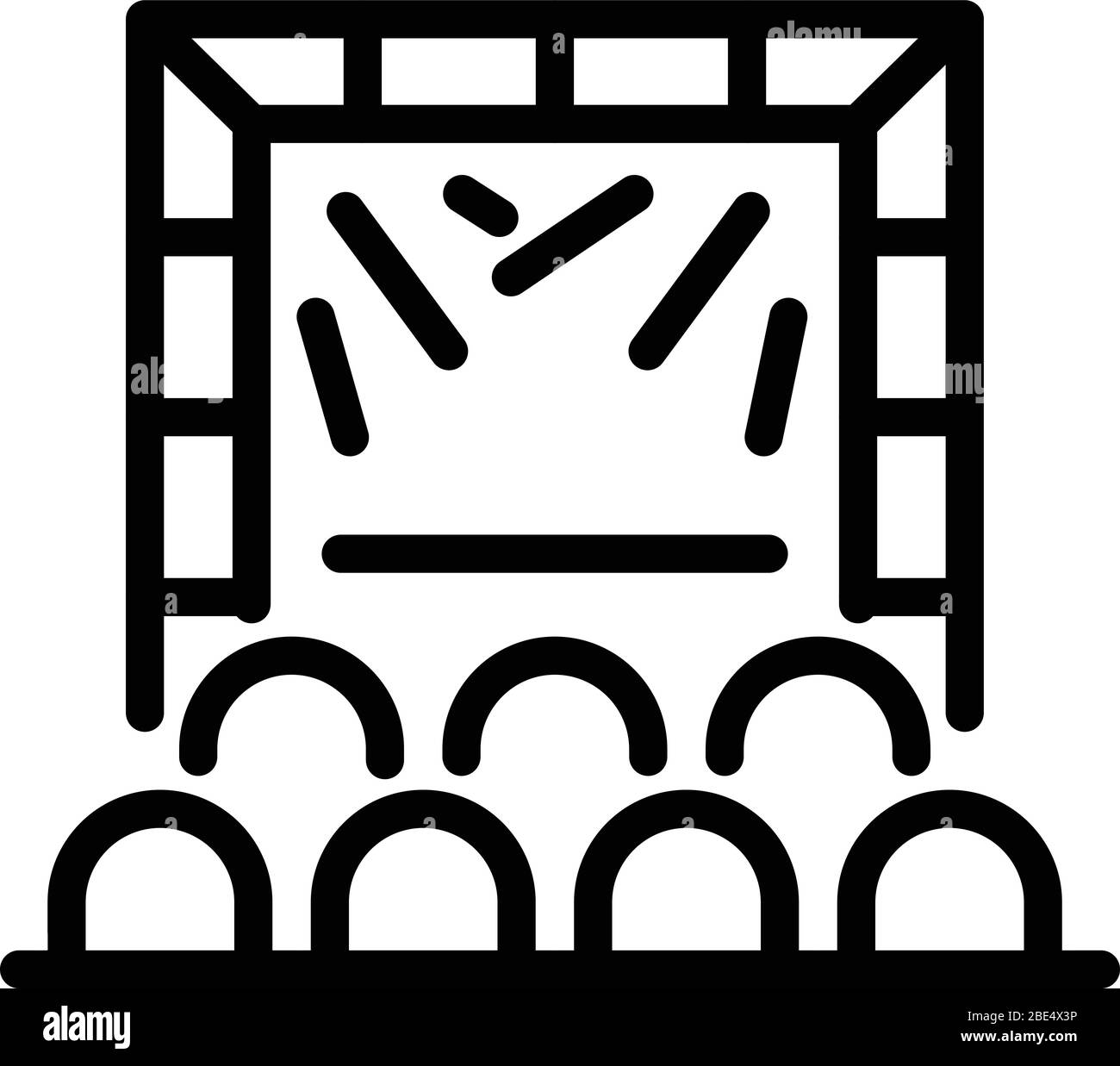 Crowd view show Stock Vector Images - Alamy