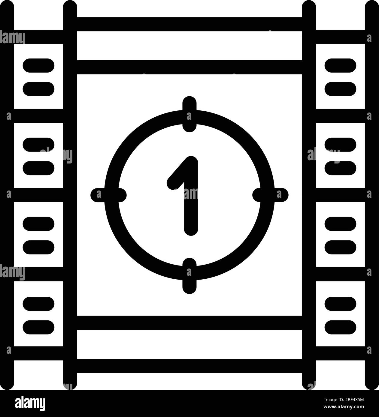 Film countdown clock Stock Vector Images - Alamy