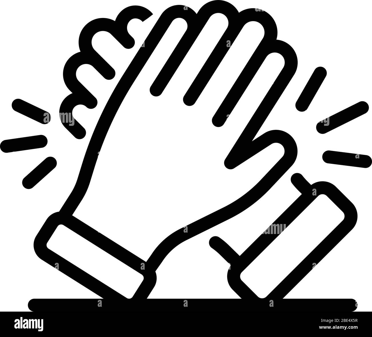 Applause icon, outline style Stock Vector Image & Art - Alamy