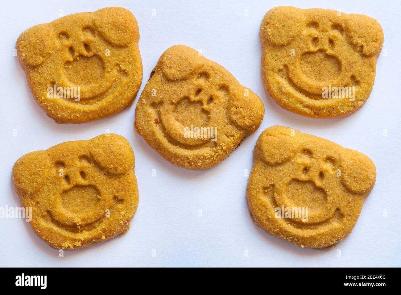 Percy Pig biscuits cookies isolated on white background Stock Photo - Alamy