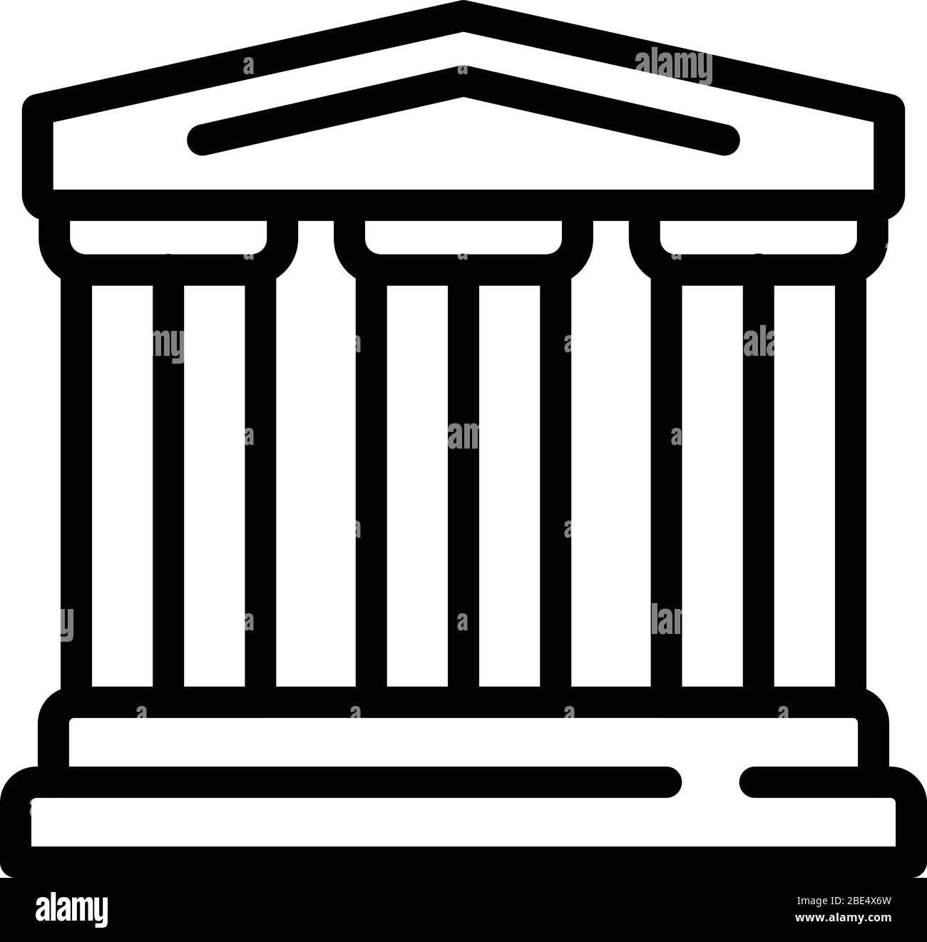 Greek temple illustration bank Cut Out Stock Images & Pictures - Alamy