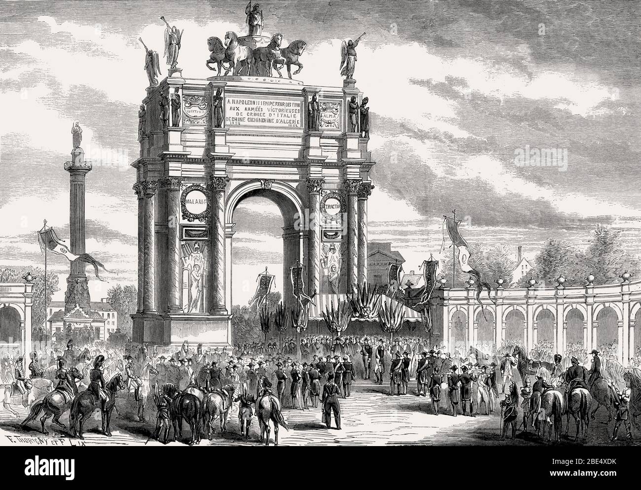 Inauguration of Boulevard du Prince-Eugène (now Boulevard Voltaire ...