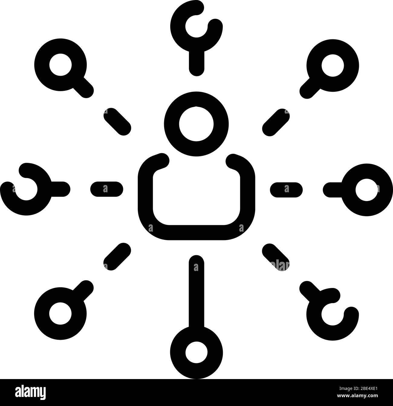 Marketer man icon, outline style Stock Vector Image & Art - Alamy