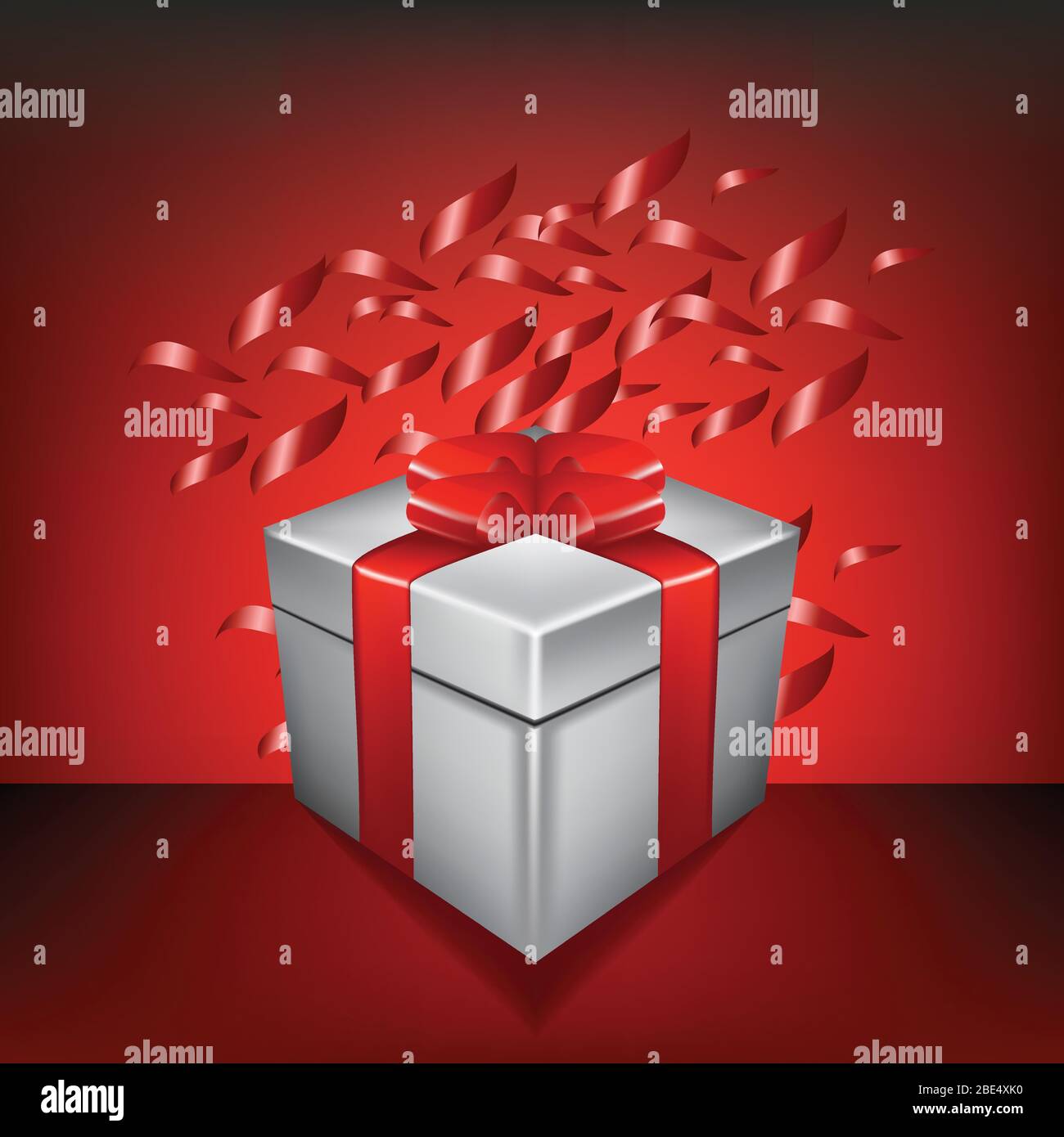 Happy Birth Day Red Background, Vector Illustration Stock Vector Image ...