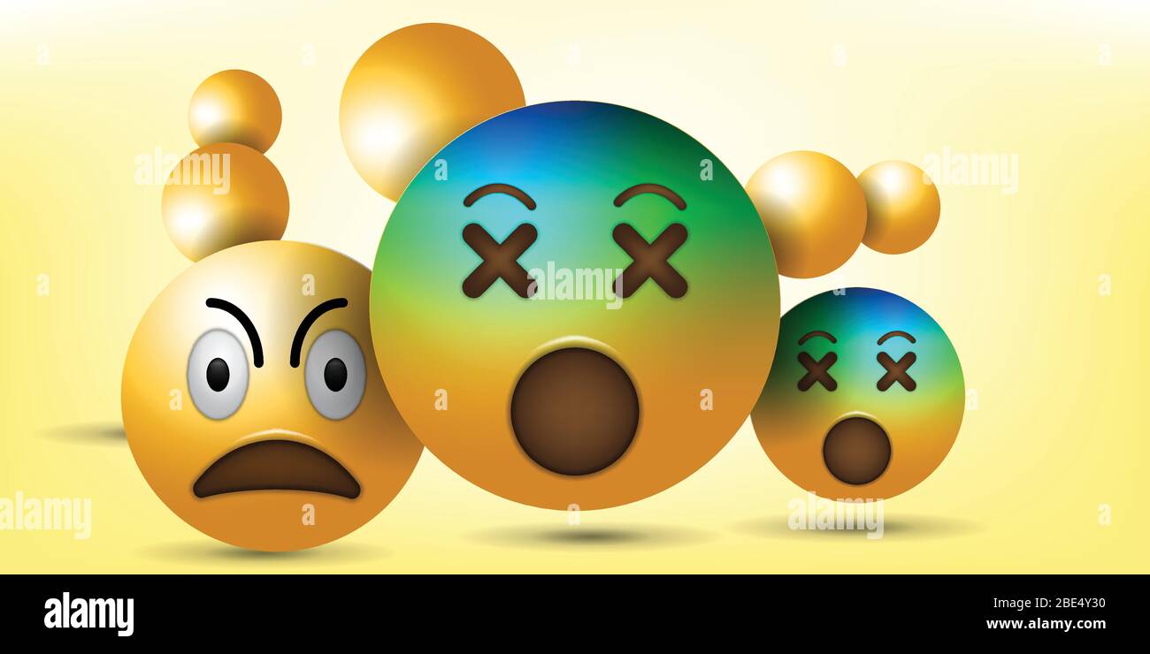 Realistic emoji Stock Vector Images - Alamy