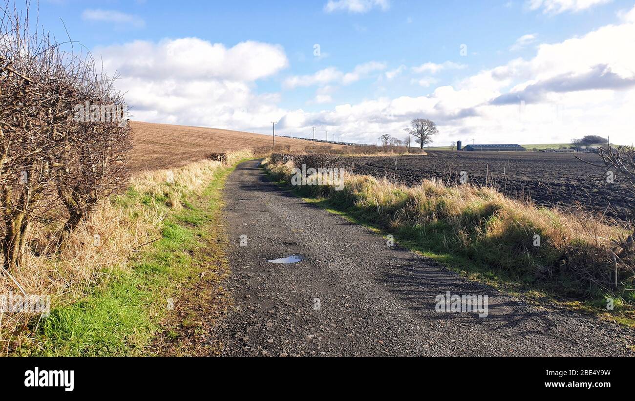 Fife Coastal Path from Kincardine to Rosyth - Scotland - UK Stock Photo ...