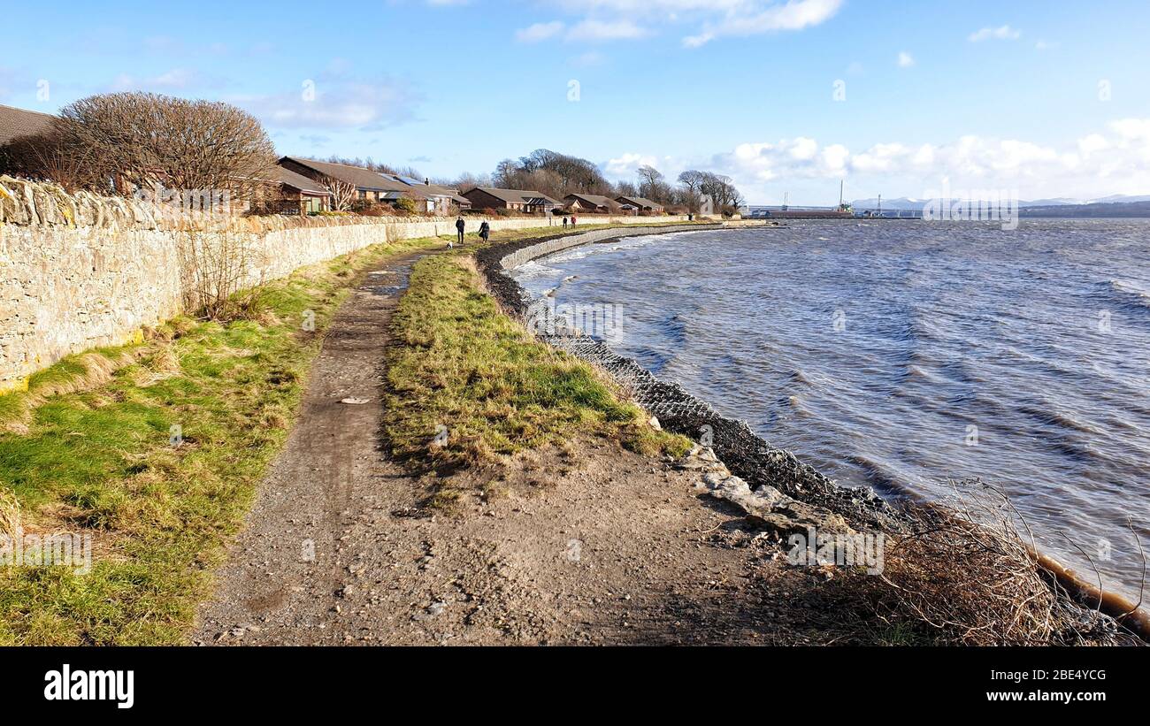 Fife Coastal Path from Kincardine to Rosyth - Scotland - UK Stock Photo ...